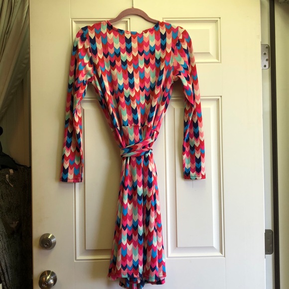 All For Color | Dresses | Cheerful Chevron Dress S | Poshmark